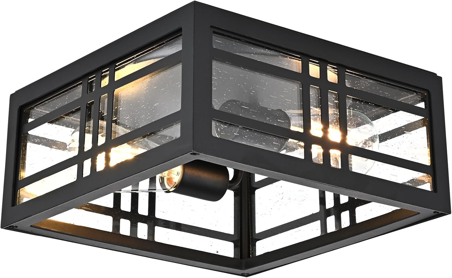 Betklamp Square Ceiling Light Fixtures Flush Mount Lighting Fixtures, 2 ...