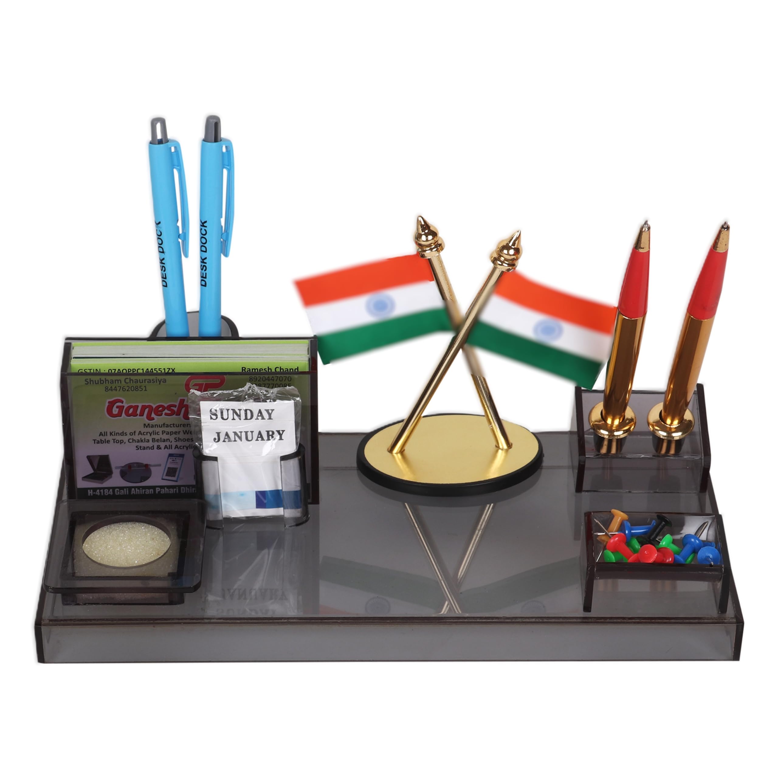 Acrylic Pen Stand,PEN HOLDER Pencil Stand For Office Desk/Study ...