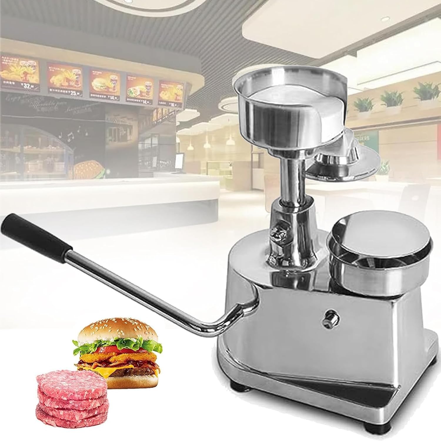 Amazon.com: CEVIZ Commercial Hamburger Patty Maker, Stainless Steel ...