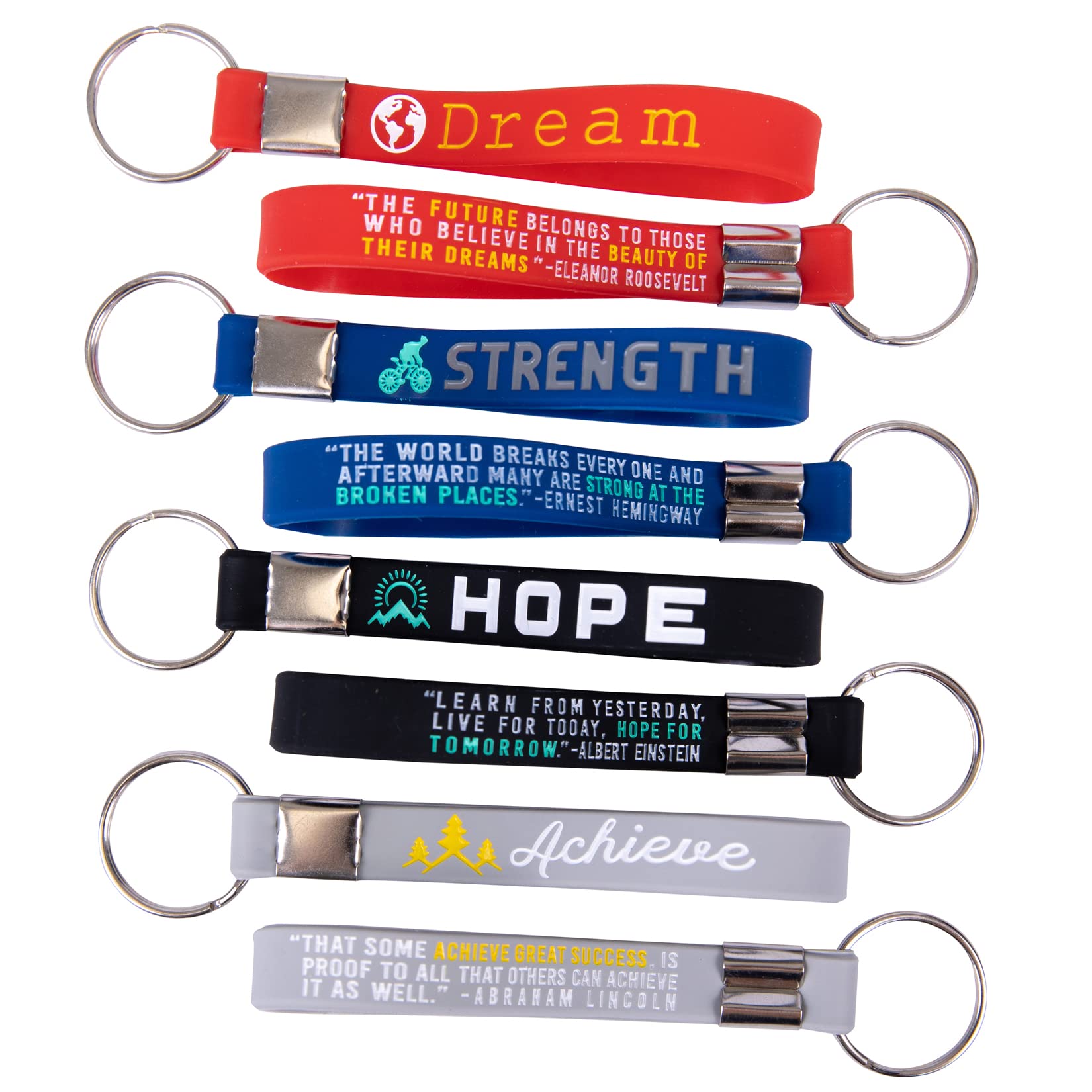 (12-Pack) Motivational Keychains with Inspirational Quotes for Party ...