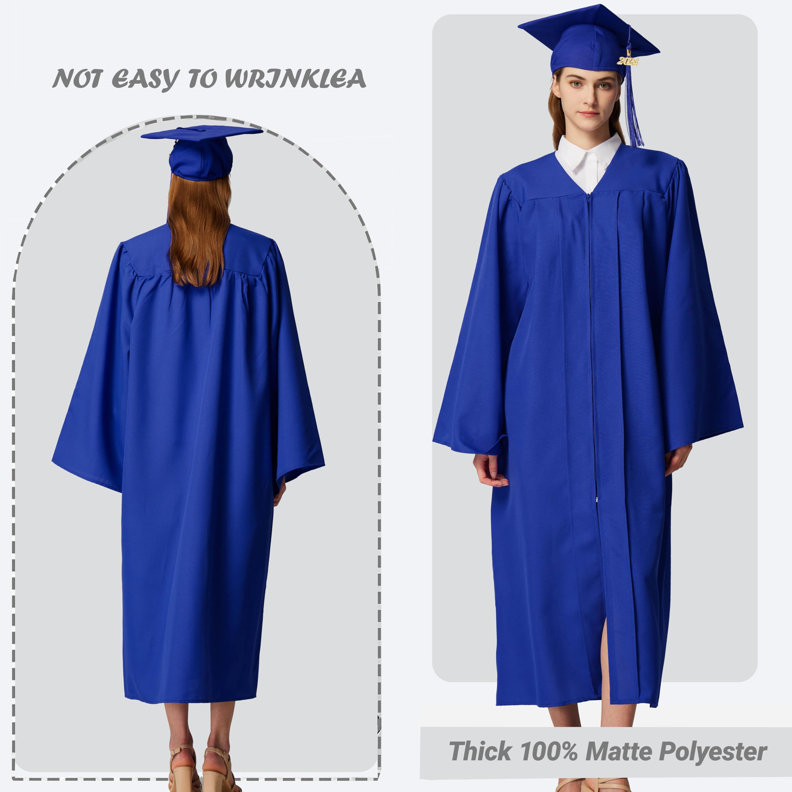 Snapklik.com : MyGradDay Unisex Matte Graduation Cap And Gown 2025 ...