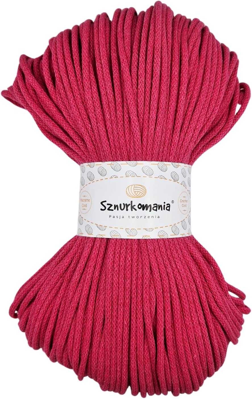 Amazon.com: Braided Cotton Cord 3mm 100m, 46 Colors, Crochet Cord ...