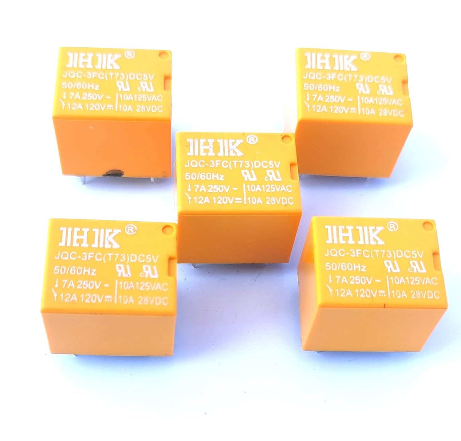 AVS COMPONENTS 5v DC Power Relay SPDT 5 Pin Pcb Mount Pack Of 5 Pcs ...