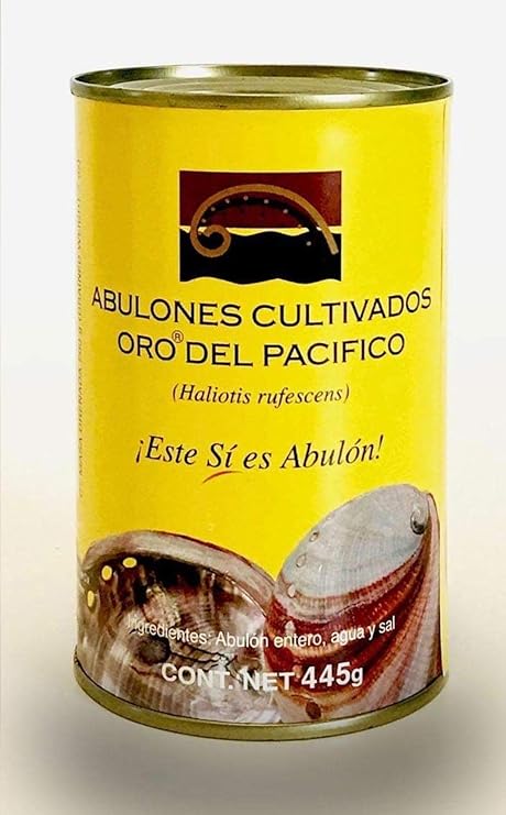 Abulón Entero Auténtico Oro del Pacífico. 1 lata. Producto de Ensenada ...
