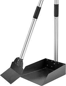 Pooper Scooper, Metal Aluminum Tray and Spade Poop Scoop Set with ...