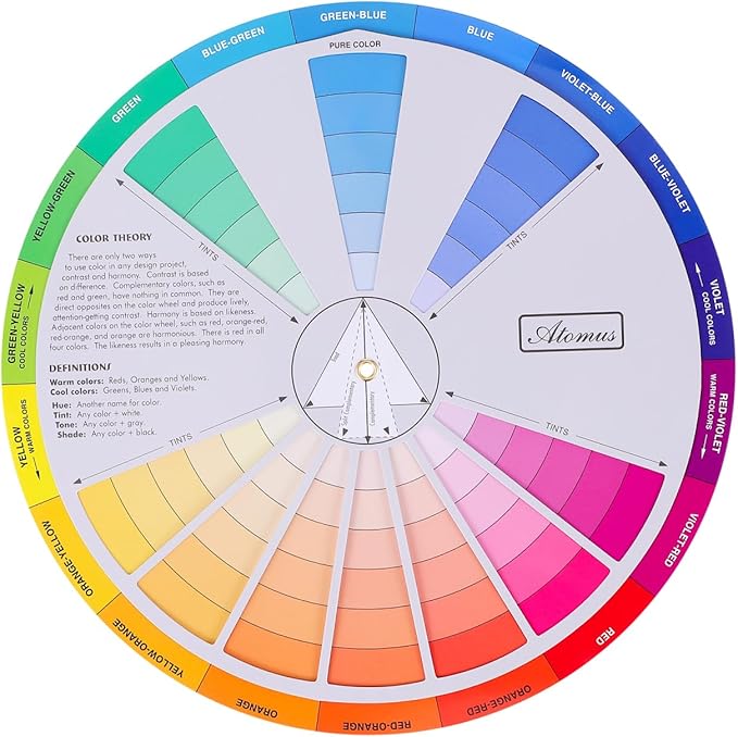 Amazon.com: COHEALI Color Wheel 9.25" Mixing Guide for Painters ...
