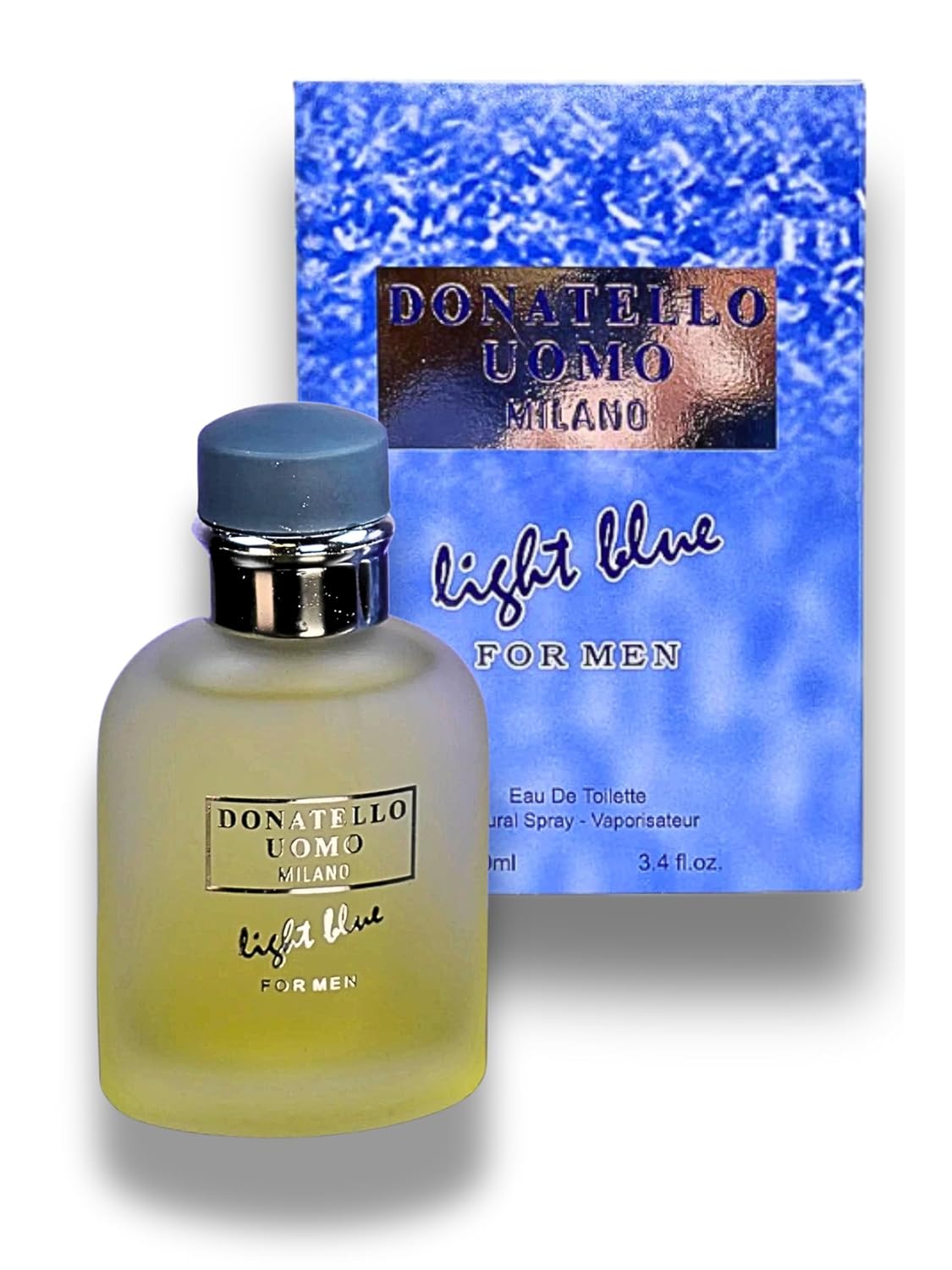 Amazon.com : Donatello UOMO Milano Light Blue for Men Eau de Toilette 3 ...