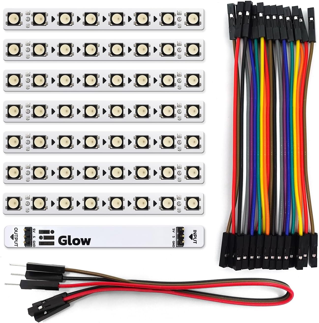 Amazon.com: amomii Glow LED Strips - 8 Strips per Pack, Each with 8 ...