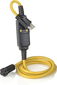 Amazon.co.jp: Leviton 15-amp, 120-volt, Cord Set, Automatic Reset GFCI ...