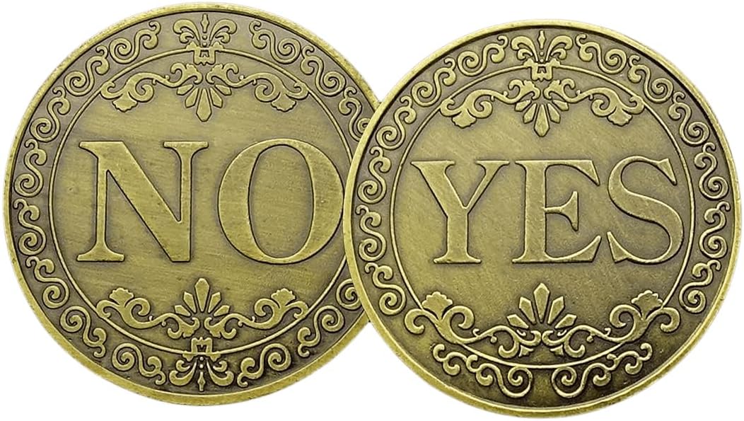 Amazon.com: Joygulls Decision Making Flipping Coin Yes No Challenge ...