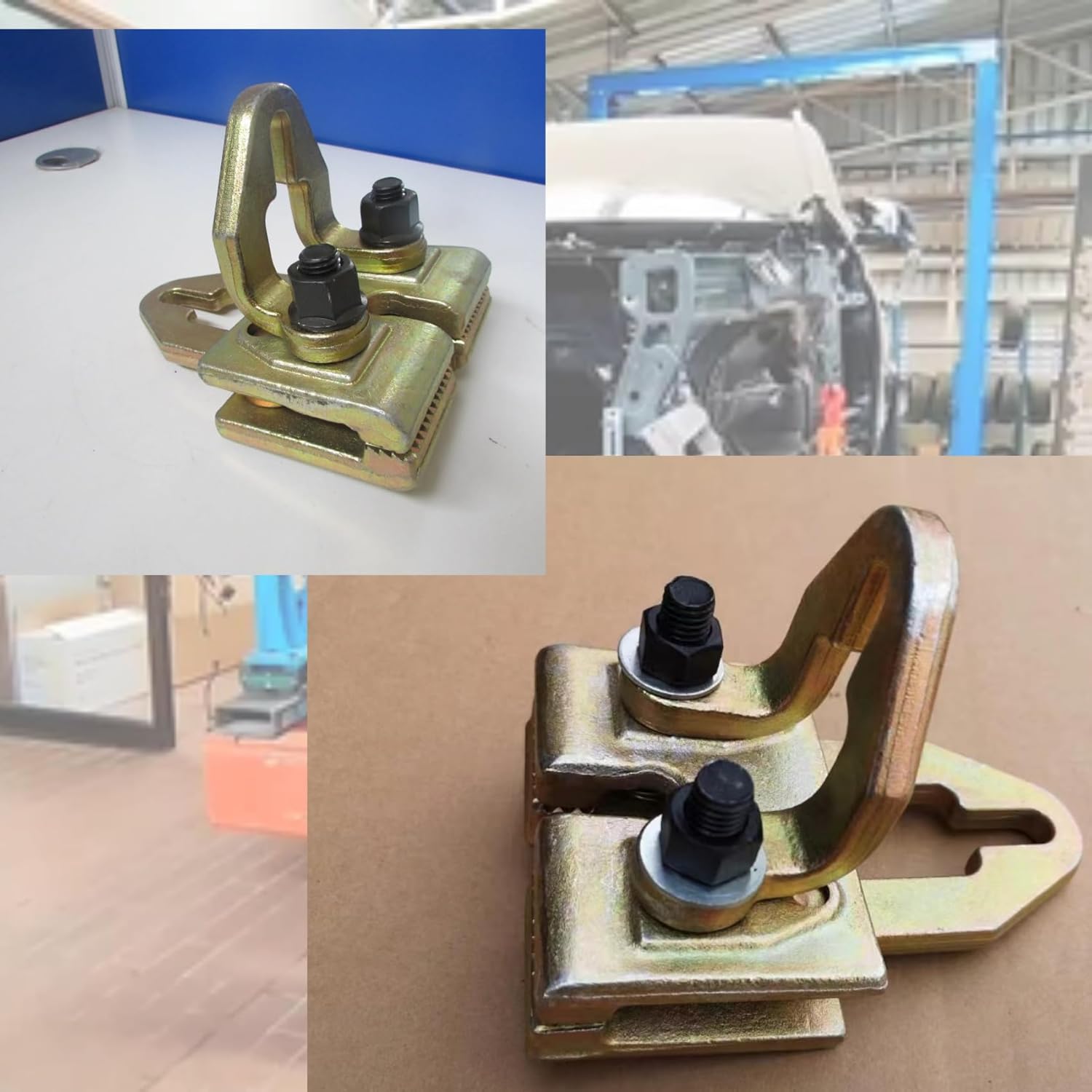 Heavy Duty 5 Ton Car Pulling Hook Right Angle 2 Way Auto Body Pull ...