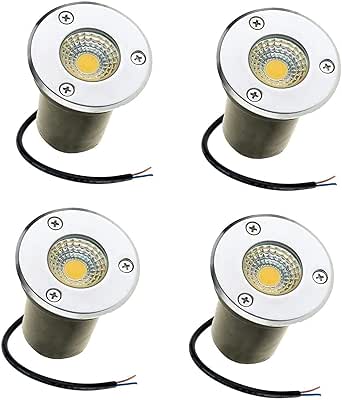 4Pcs LED outdoor spotlight - 3W Embedded Underground Light, LED ...