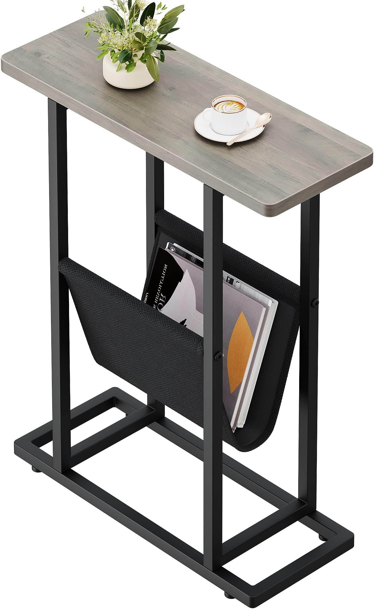 Amazon.com: IDEALHOUSE Narrow Side Table for Small Spaces, Slim Thin ...