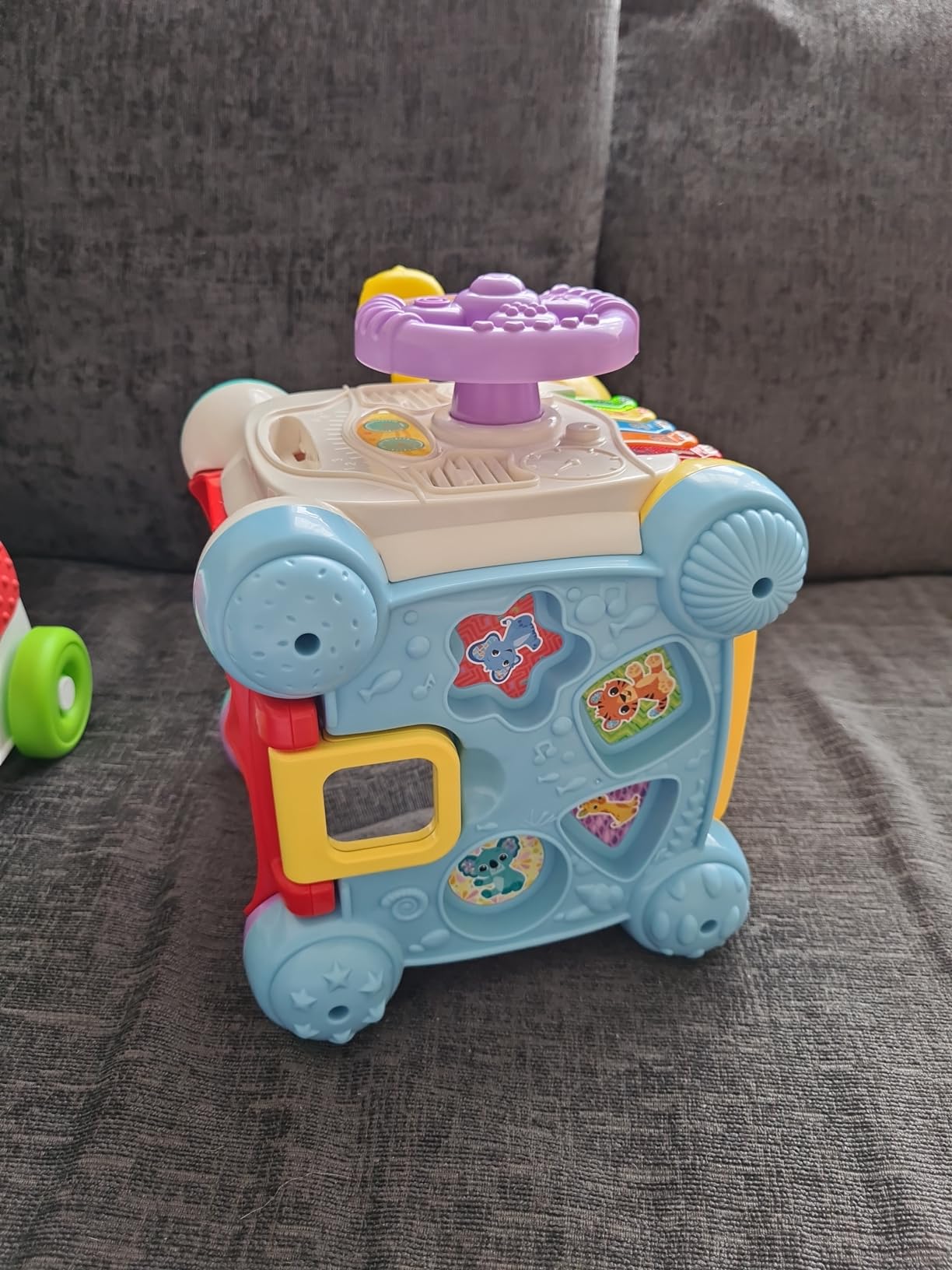 VTech Baby Twist & Play Cube, Interactive Baby Toy with Steering Wheel ...