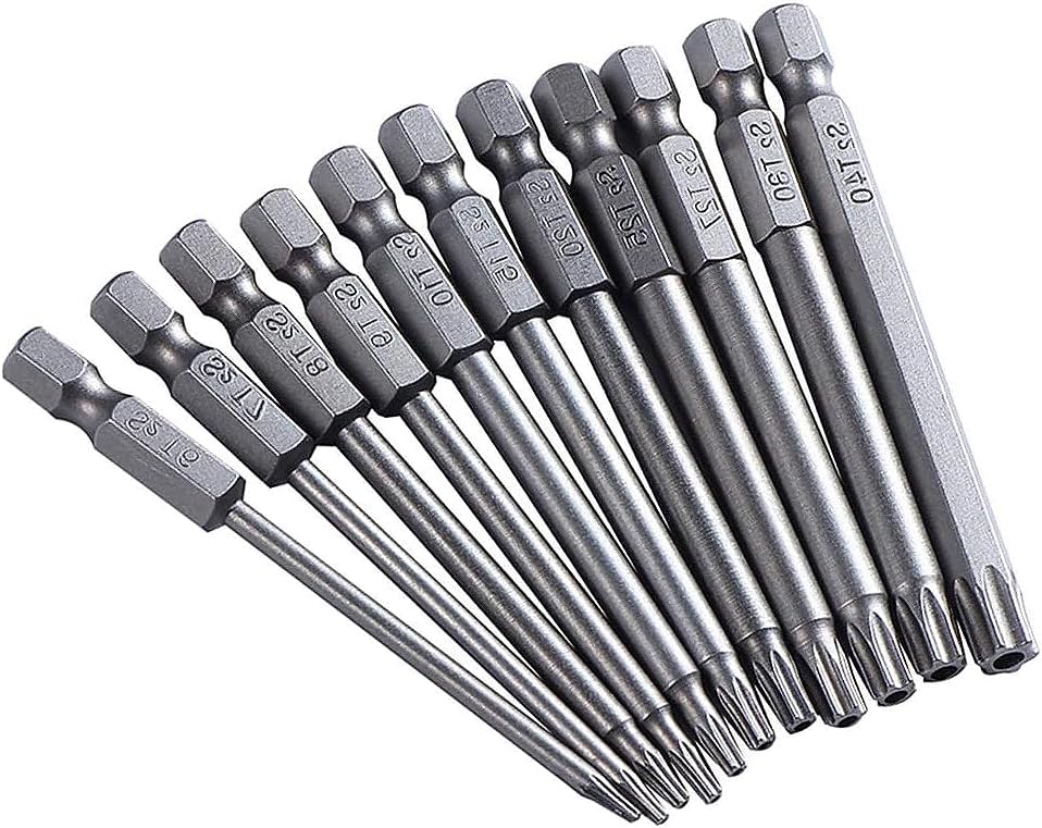 Amazon.co.jp: Wolfride T6-T40 Torx Screwdriver Bit, Hollow Torx Head ...