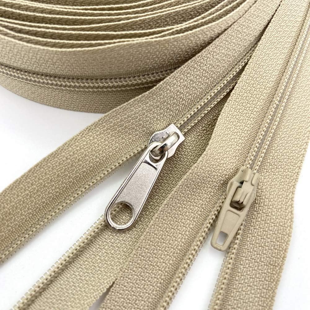 Amazon.com: 10Yards Bulk Zippers #3 Nylon Coil Zippers by The Yard with ...