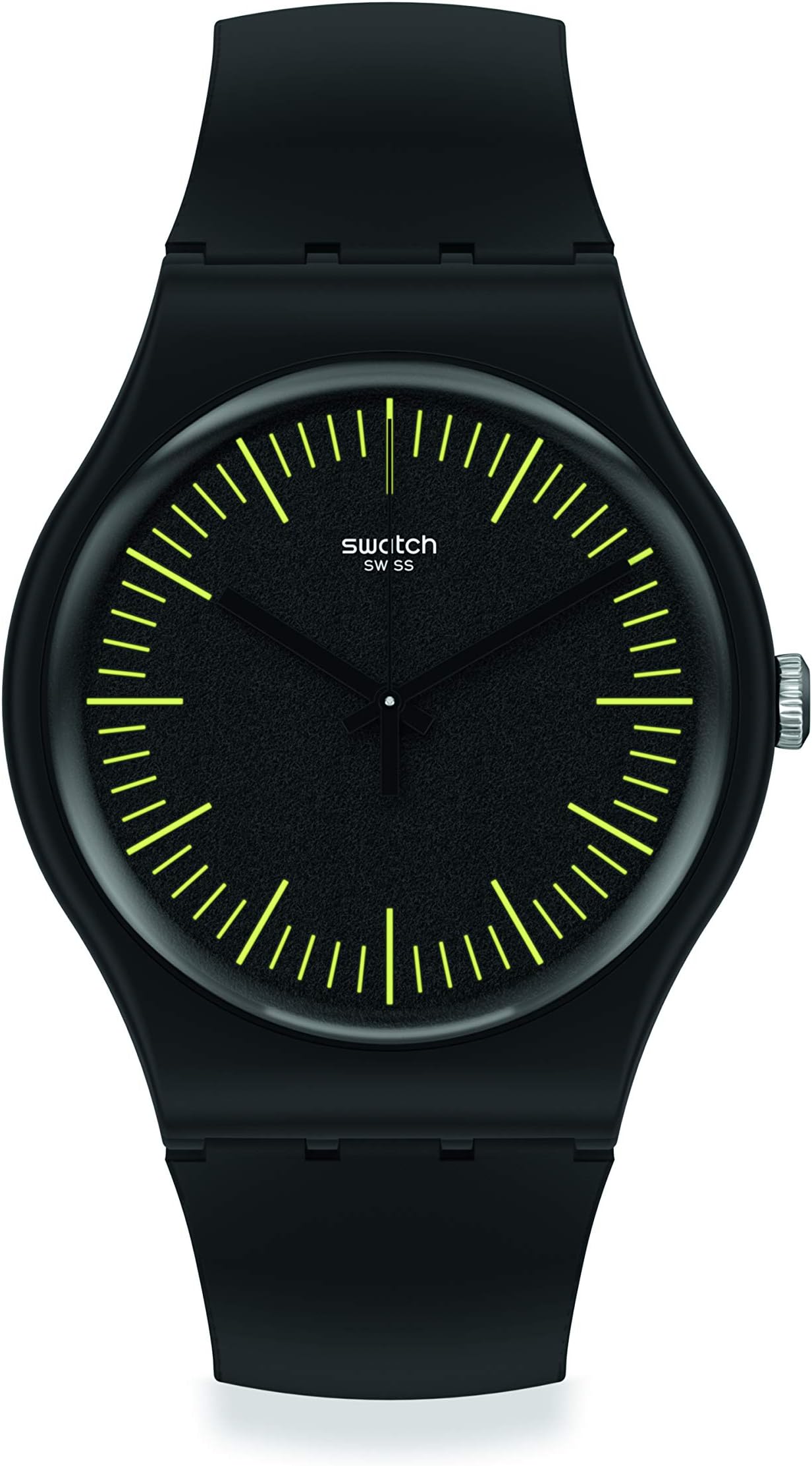 Amazon.co.jp: [スウォッチ] 腕時計 スウォッチ Swatch Essentials SUOB184 ブラック : ファッション