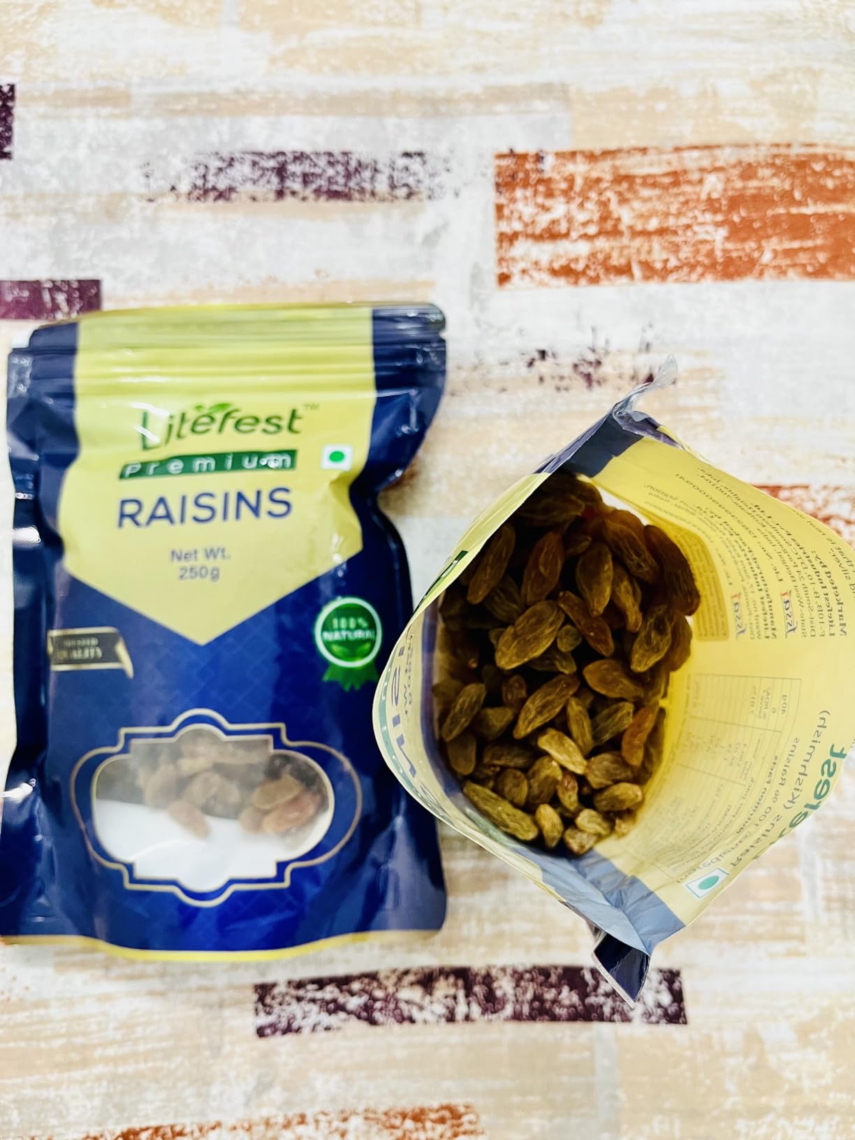 Litefest 100% Natural Raisins/Kishmish/Dried Grapes (250g) | Healthy ...