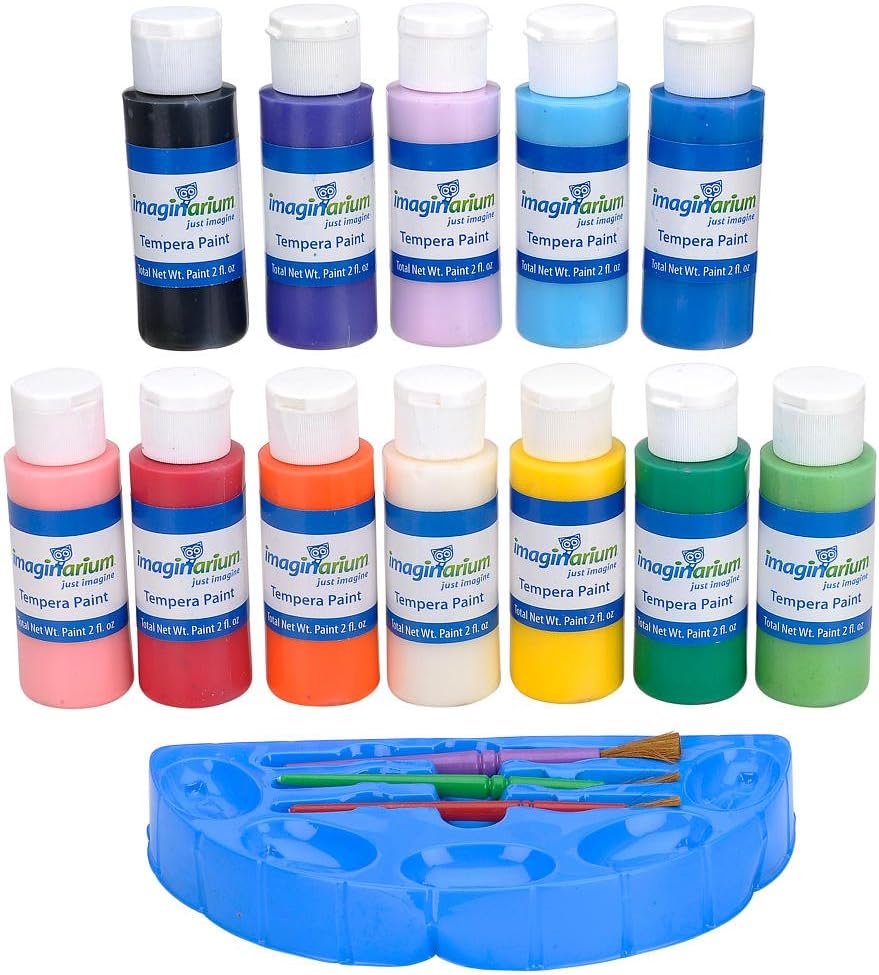 Amazon.com: Imaginarium Rainbow Paint Set - 16 Pieces : Arts, Crafts ...