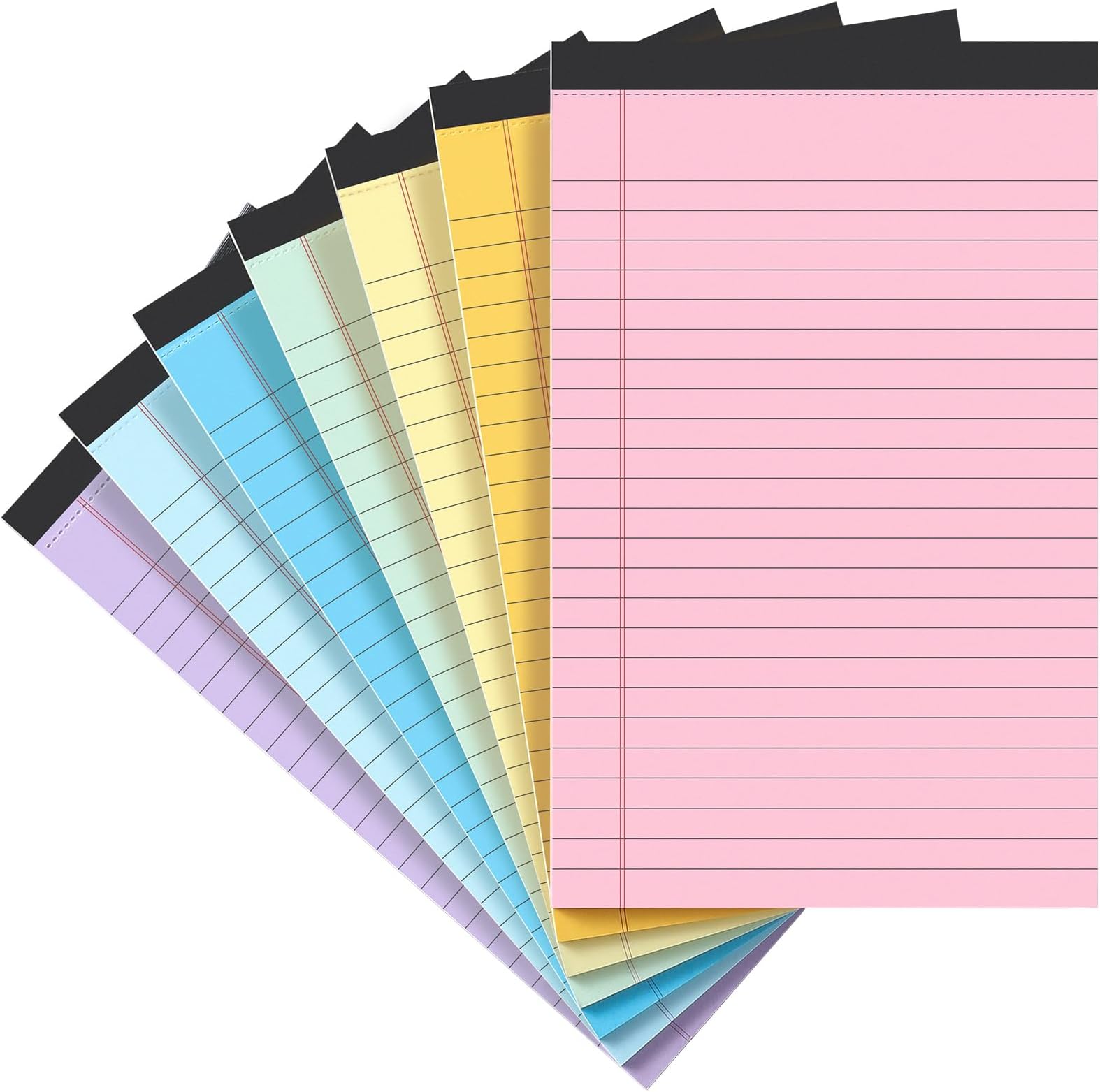 Amazon.com : 6 Packs Legal Pads 5x8, Totally 180 Sheets Colored Legal ...