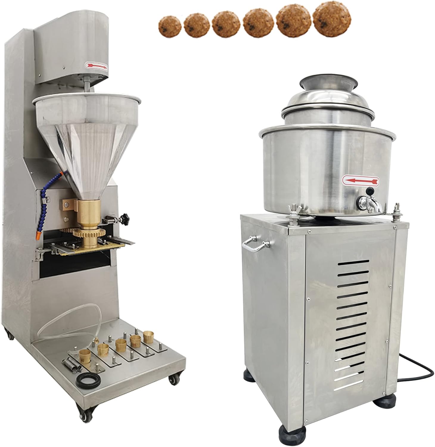 Amazon.com: TECHTONGDA Commercial Meatball Forming Machine and Meatball ...