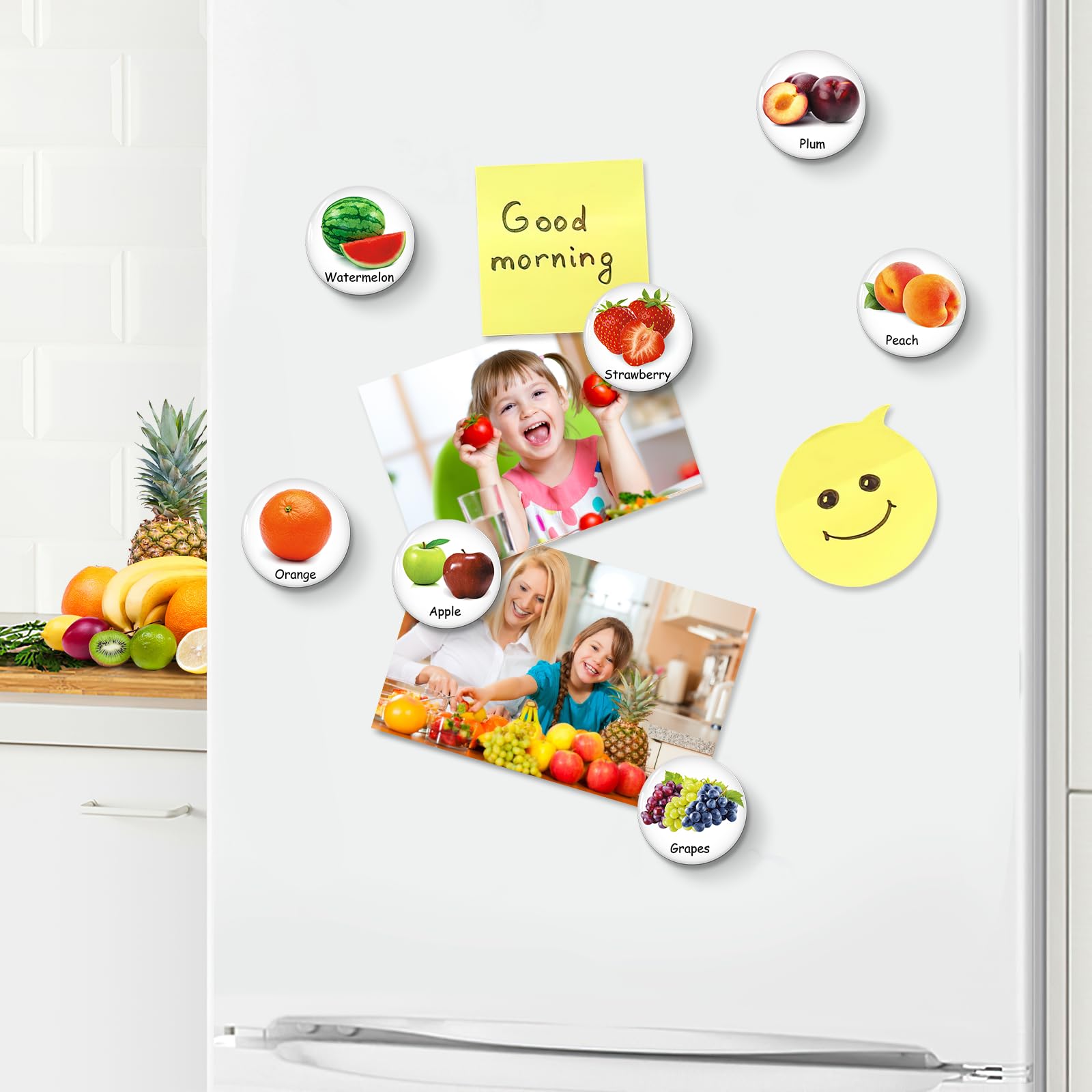 Snapklik.com : Fridge Magnets, 16PCS Food Fruit Magnets For ...