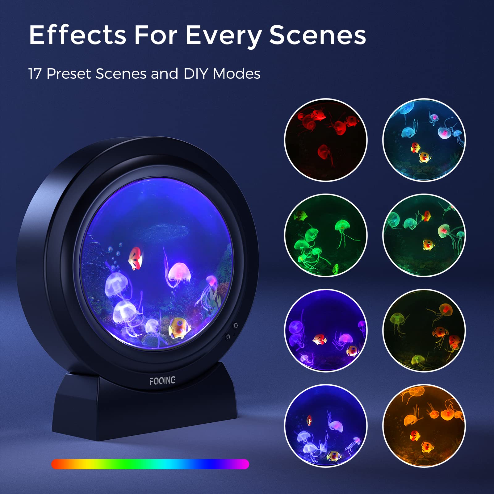 Jellyfish Lava Lamp Aquarium Wall Lights Electric Round Jellyfish Lamp ...