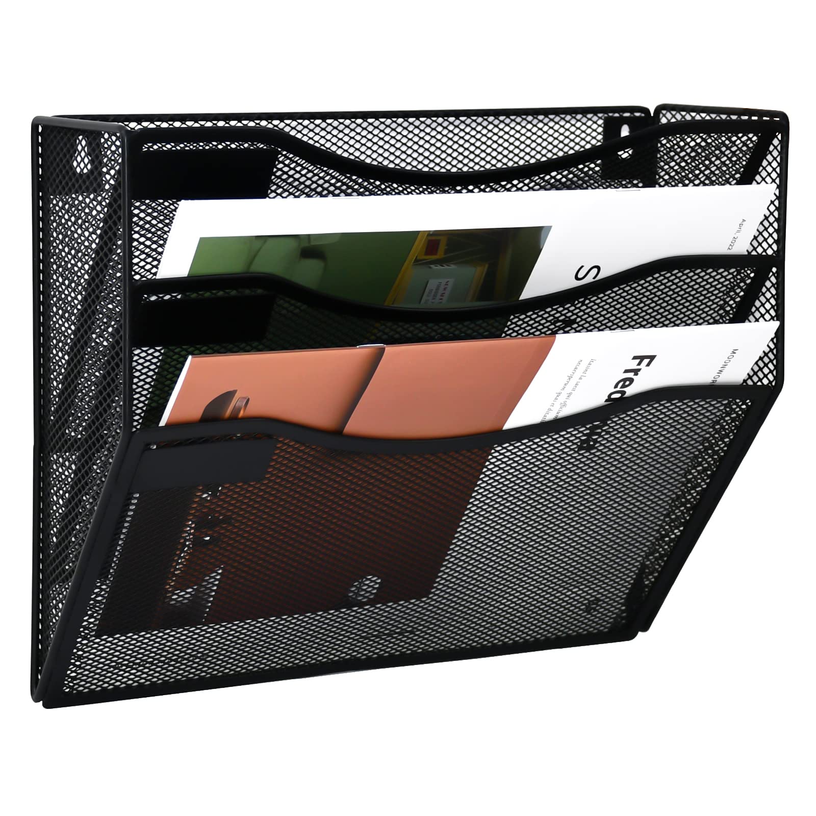Buy JessYo Office 3 Pocket Mesh Wall File Holder Hanging Folder ...