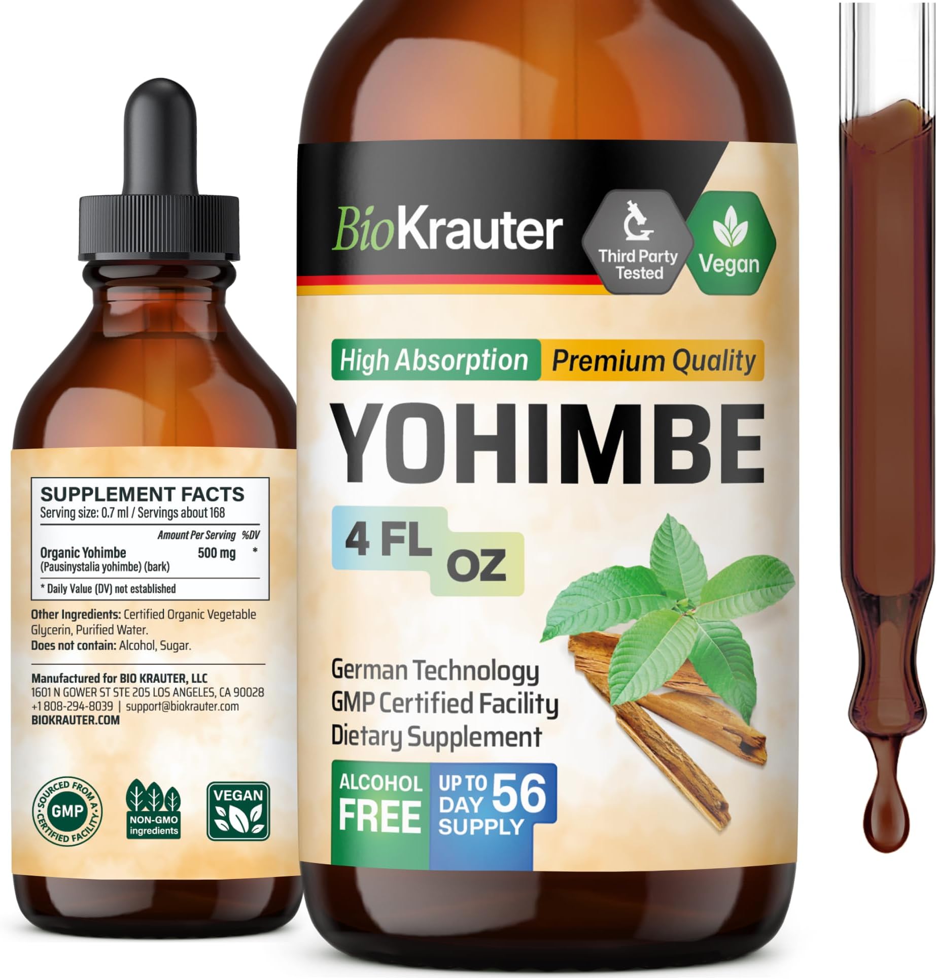 Amazon.com: Super Yohimbe Max Liquid Extract Alcohol Free, 2300 mg, 2 ...