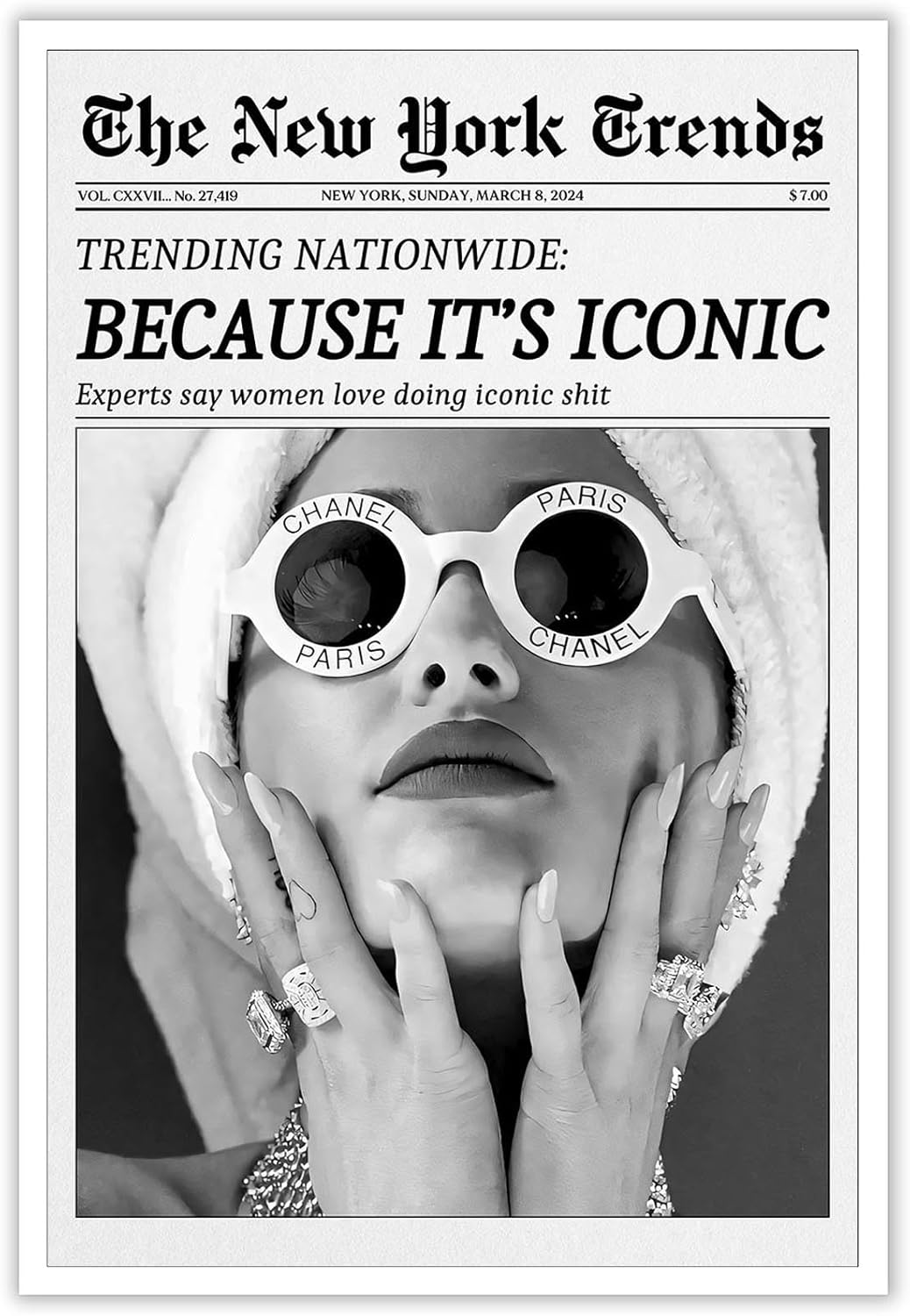 Amazon.com: Trendy The New York Trends Because It'S Iconic Newspaper ...