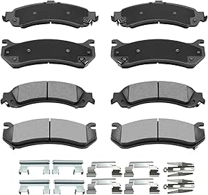 Amazon.com: AUTOMUTO 8PCS Front & Rear Disc Brake Pads Set D834 D785 For Cadillac Escalade ...