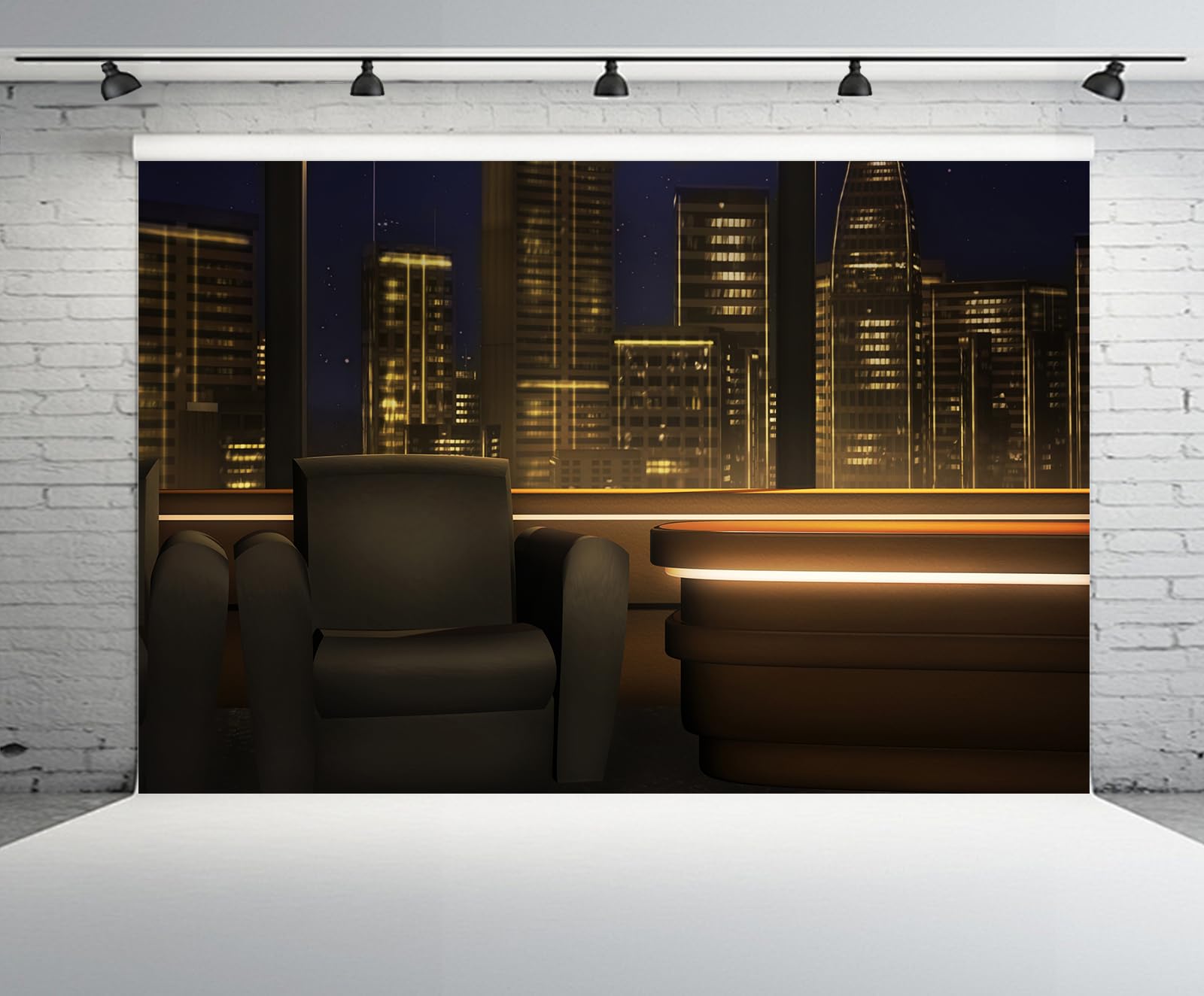 Virtual Talk Show Background 3d Virtual Tv Studio News Backdrop