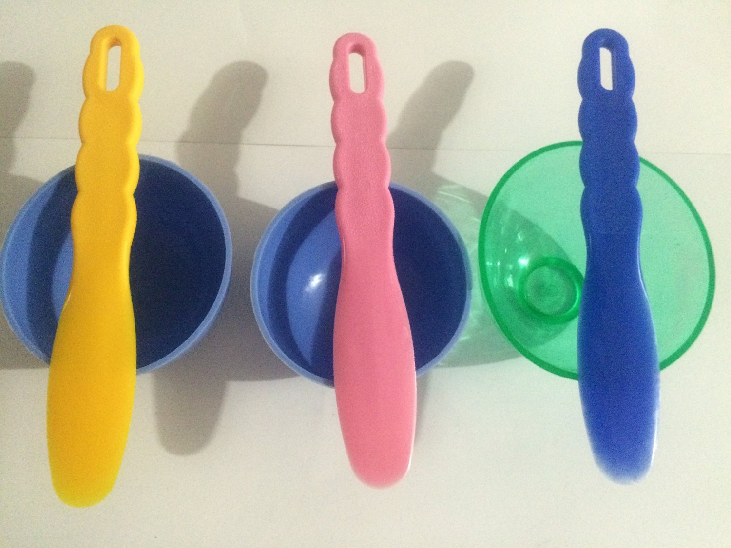 3 SETS Lab Flexible Alginate Rubber and Spatulas Mixing Colour Bowl ...