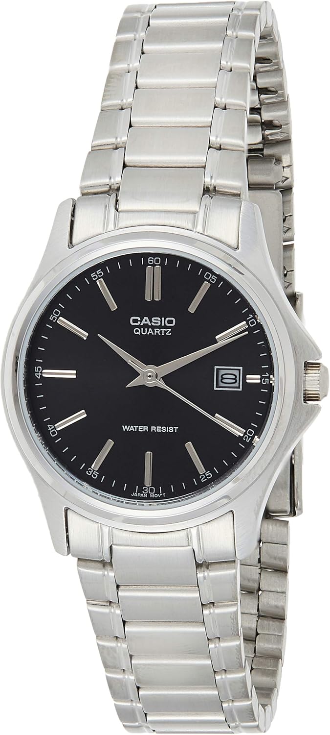 Casio Womens Mechanical Watch, Analog Display And Stainless Steel Strap ...