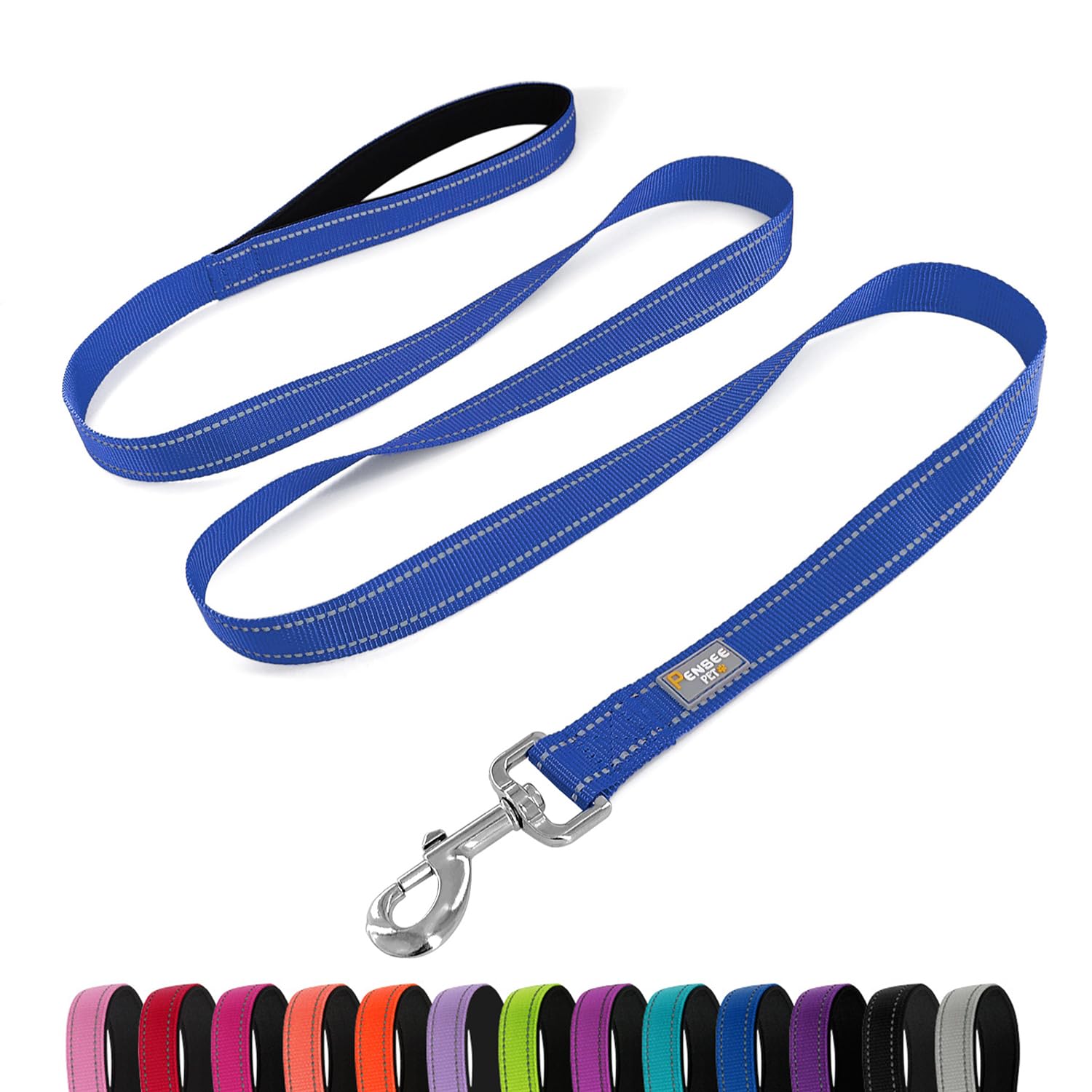 Amazon.com : PenSeepet Dog Leash 6 FT Padded Handle Nylon Reflective ...
