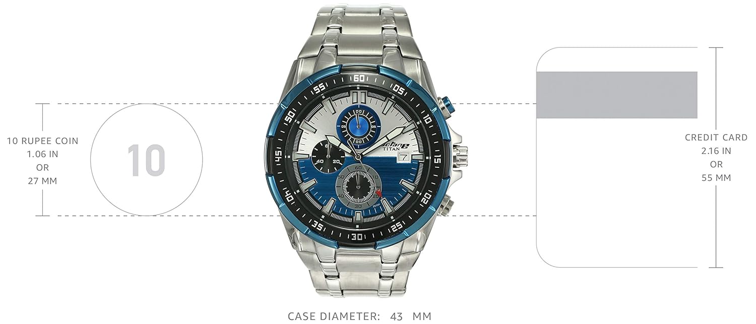 Buy Titan Chronograph Multi-Colour Dial Men's Watch-NL90044KM03 at ...