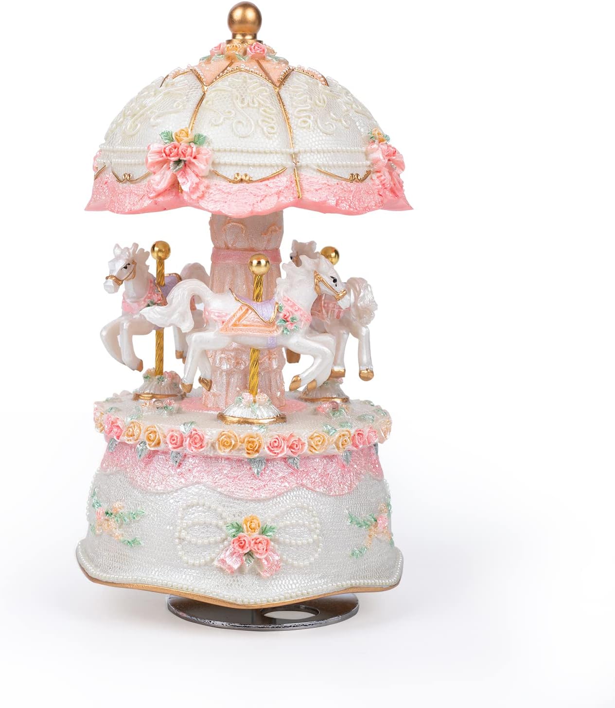 Carousel Music Box, Luxury Color Change LED Music boxes, Luminous Light ...