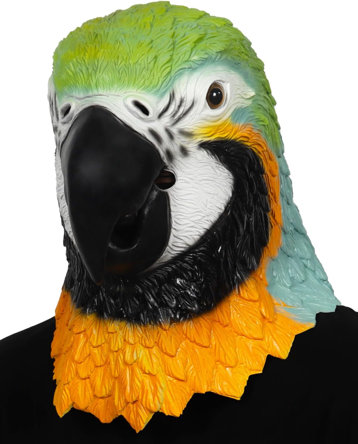 shayulajiao Parrot Mask - Realistic Full Head Latex Animal Costume with ...