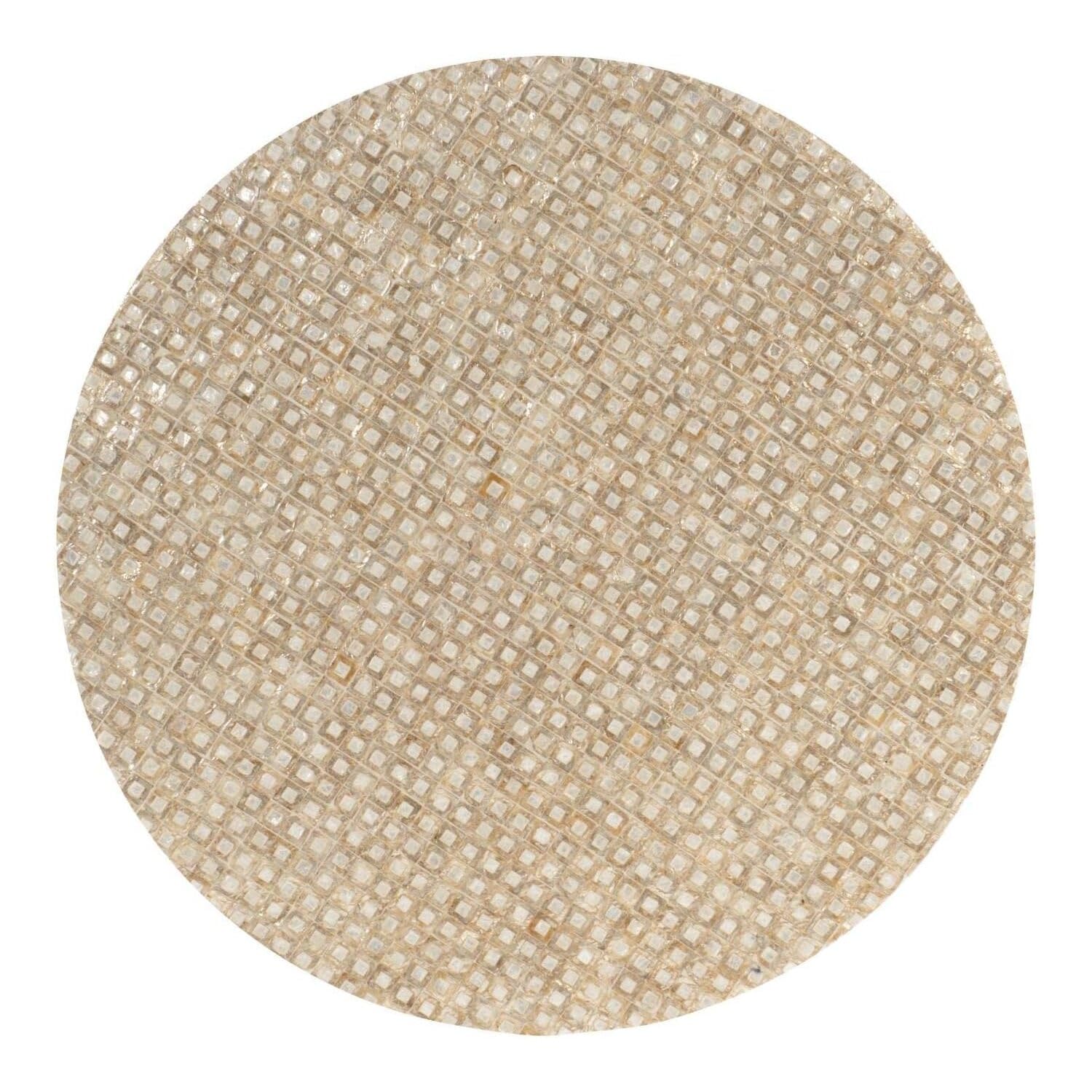 Linon Perrin Capiz Mosaic Coffee Table