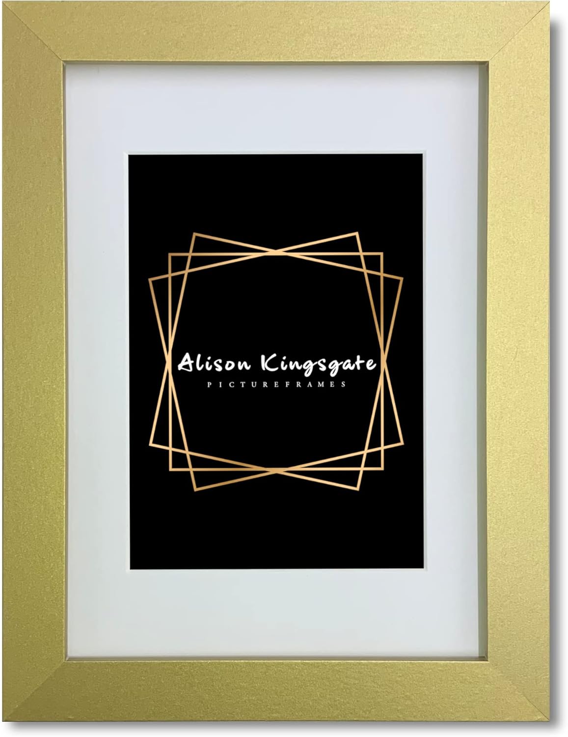 Alison Kingsgate Gold A4 Frame With Mount For A5 Size (14.8 x 21cm ...