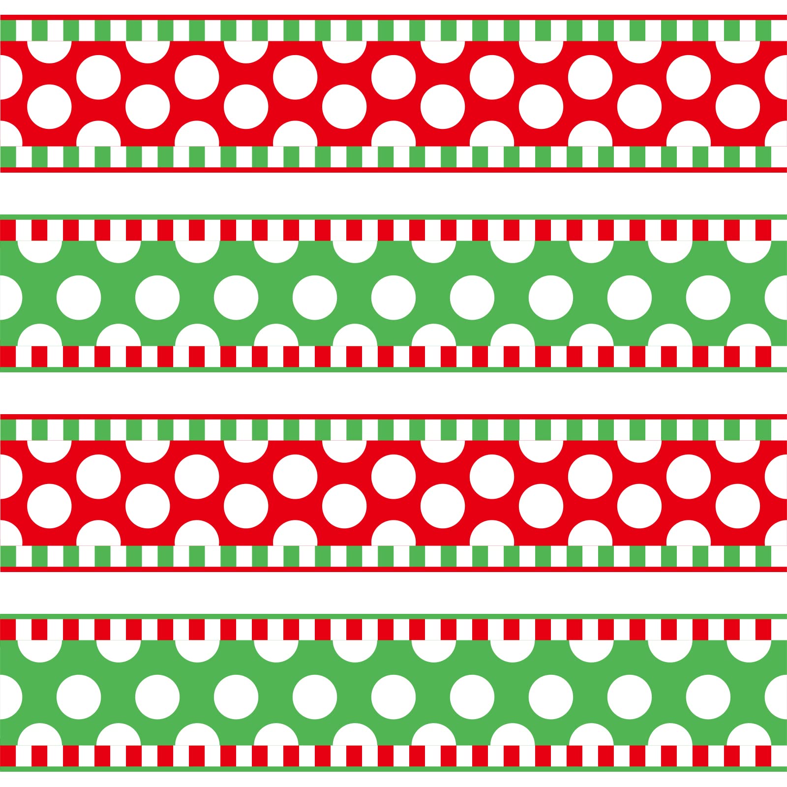 Christmas Polka Dot Border