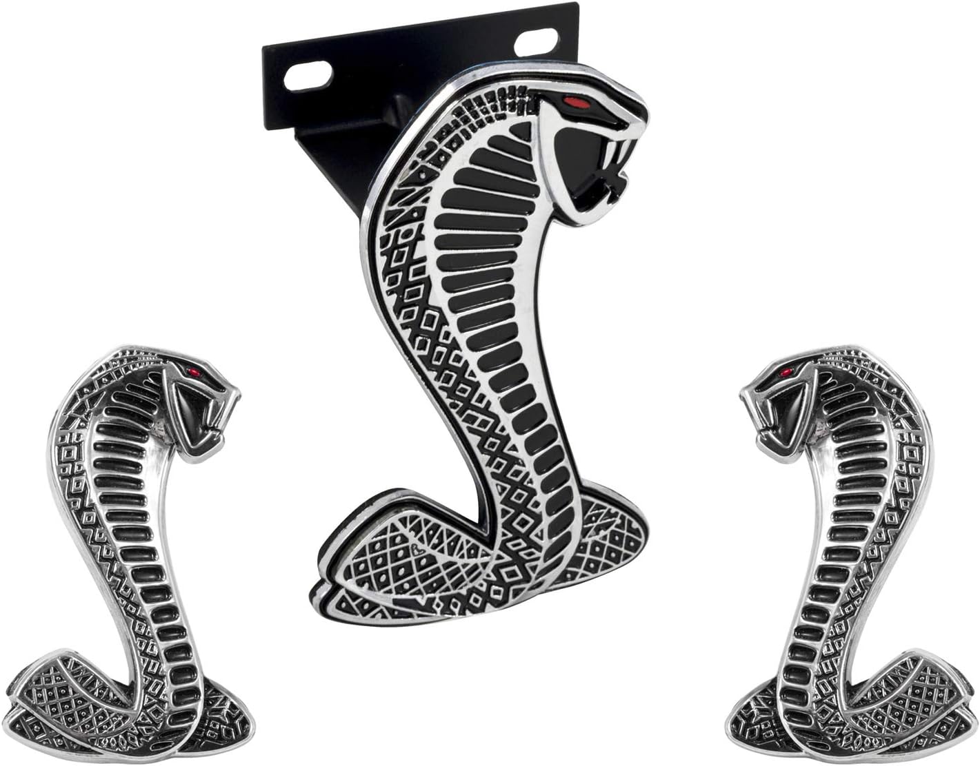 Amazon.com: 1999-2004 Mustang SVT Cobra Red Eye Snake Fender Emblems ...