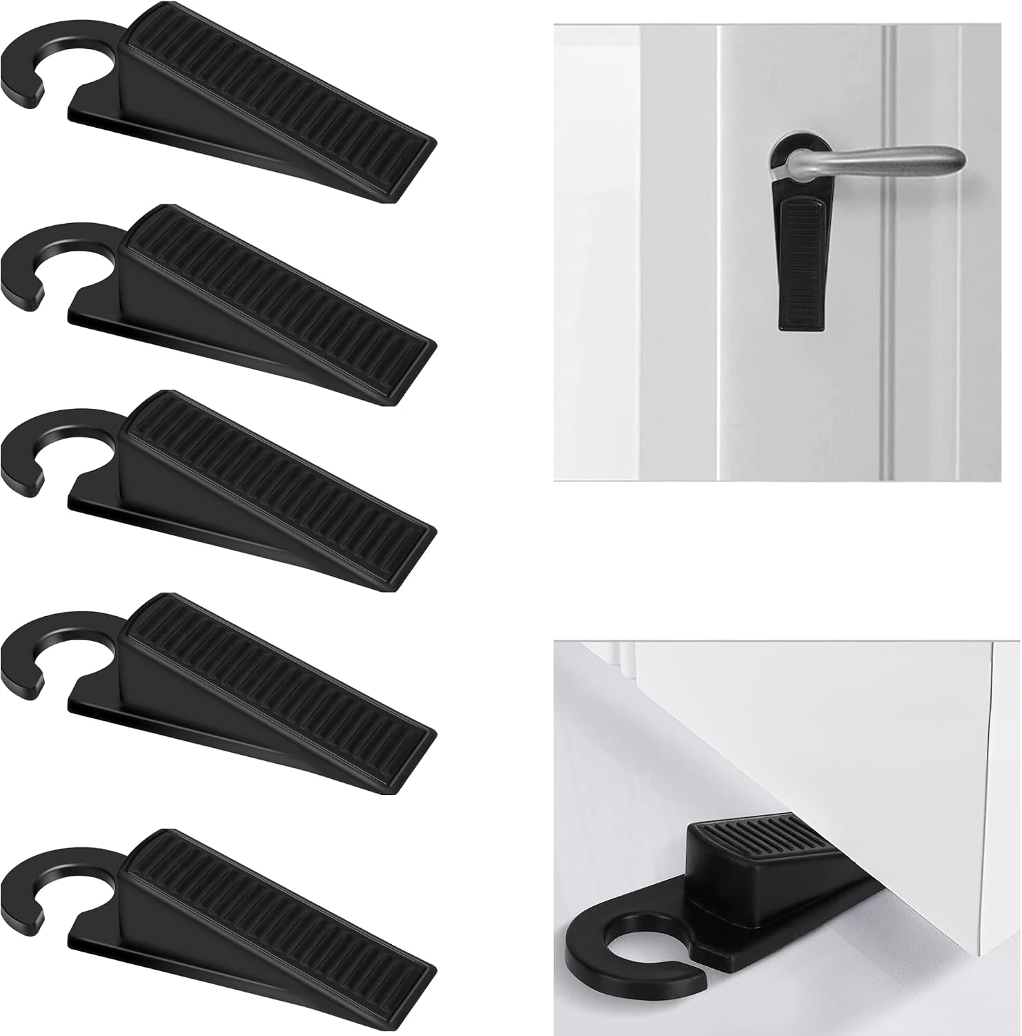 HOPS 5er Set Türstopper Boden - Türkeil, Door Stopper, Kunststoff Keile ...