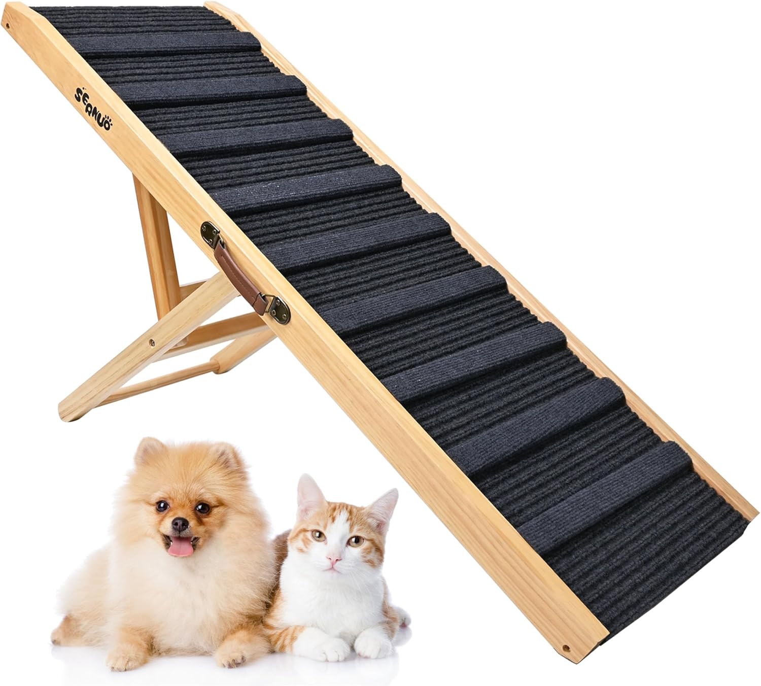 Amazon.com: Sernuo Dog Ramp for Bed Large Dog,Wooden Dog Ramp,Portable ...