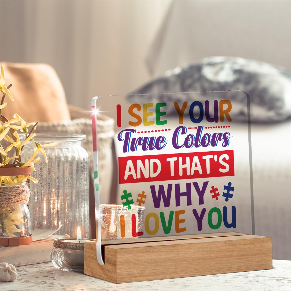Snapklik.com : Autism Awareness Gift Autism Decor I See Your True ...