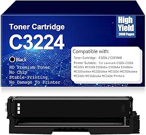 C3224 C3210K0 Toner Cartridges for Lexmark C3224 C3326 MC3224 MC3326 ...
