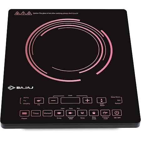 Buy Bajaj ABS Majesty Slim 2100-Watt Induction Cooktop (Black) Online ...