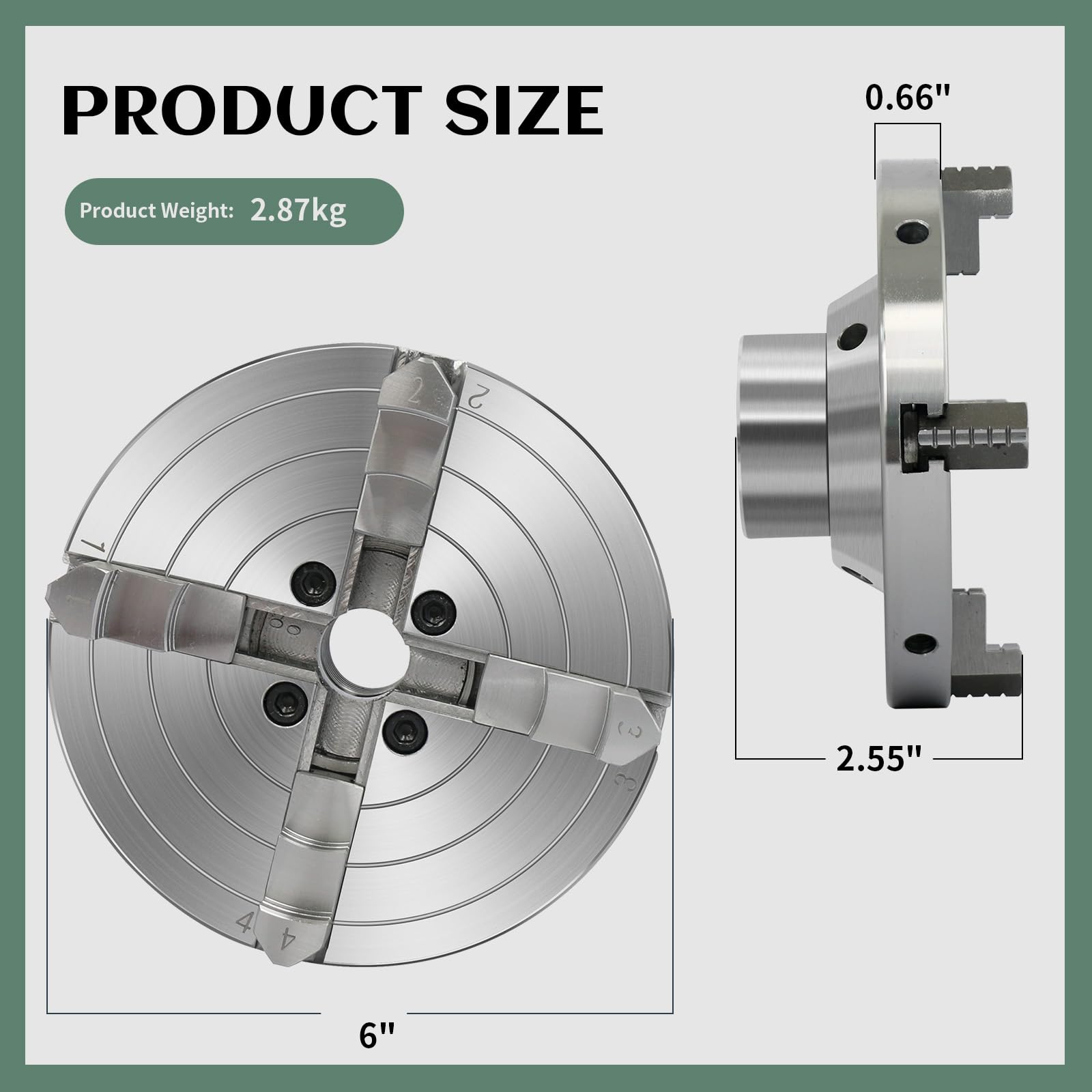 Snapklik.com : Wood Lathe Chuck 6 Inch 4 Jaws Self-Centering Lathe ...