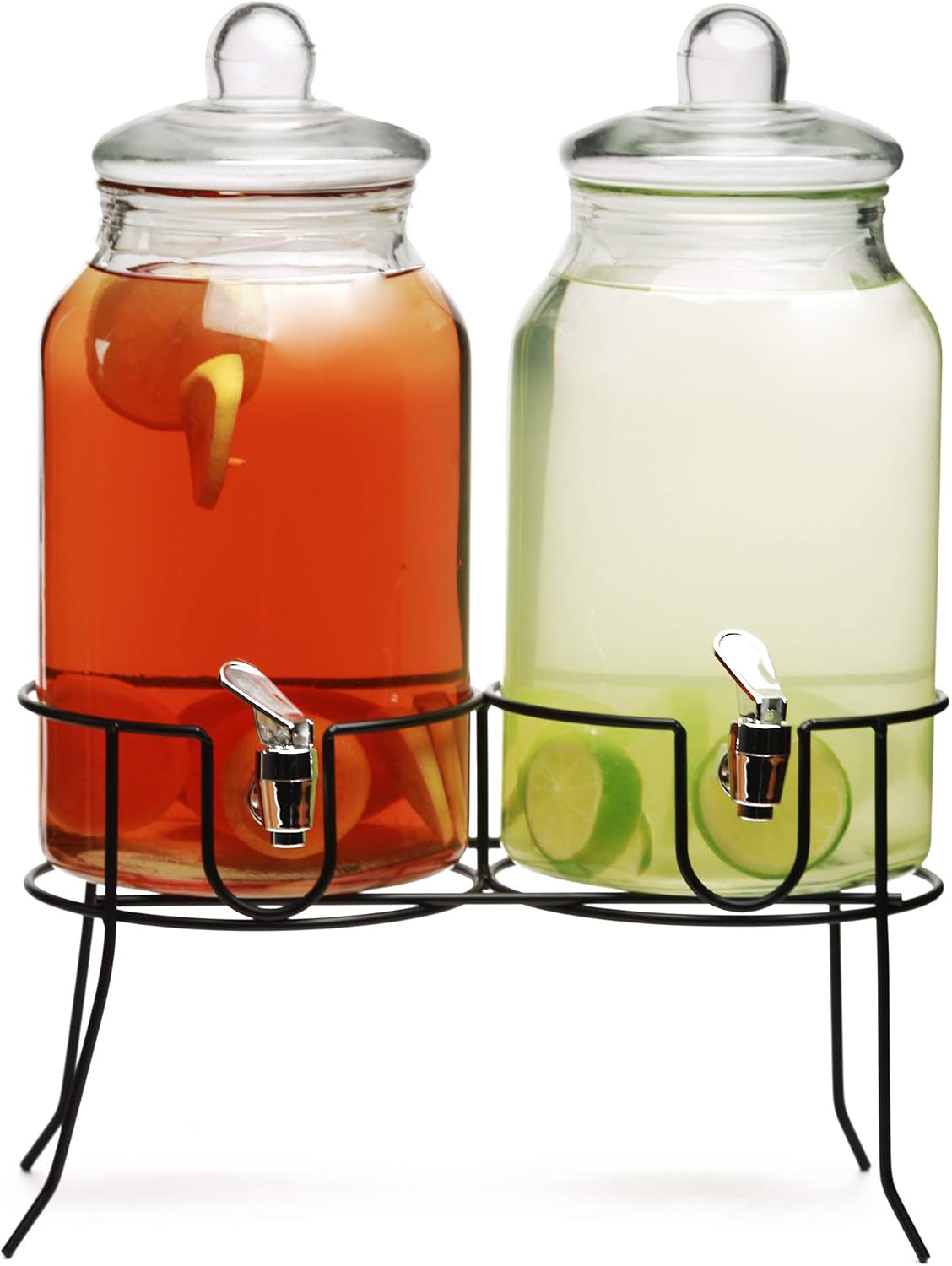 Amazon.com | Circleware Charming Double Chalkboard Beverage Dispensers ...