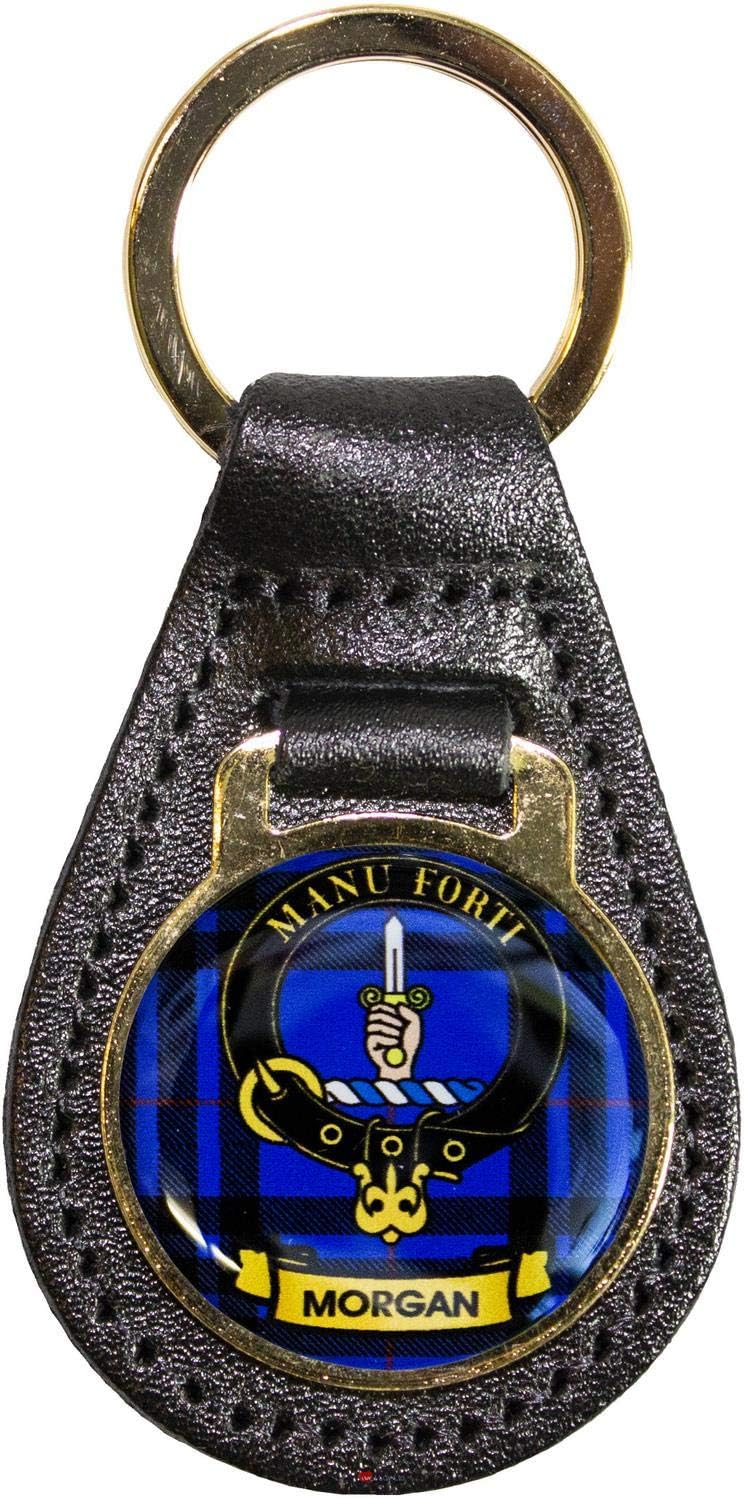 Leather Key Fob Scottish Clan Crest Morgan Scottish Made at Amazon Men ...